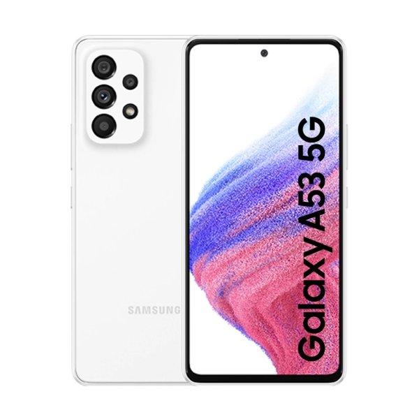 Samsung Galaxy A53 4G 128GB (Excellent Condition)(B+) Renewed - White ...